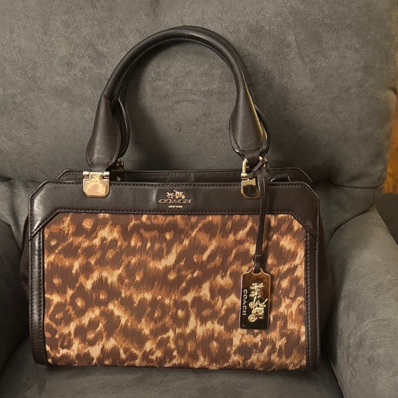 Coach | Bags | Coach Madison Mini Lexington Ocelot Print Carryall 3268 ...